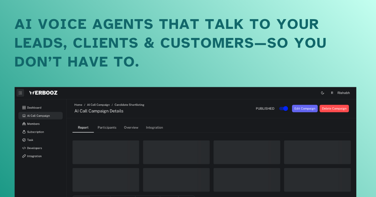 Werbooz AI Agents: Intelligent Sales Automation & Lead Qualification via AI Phone Calls